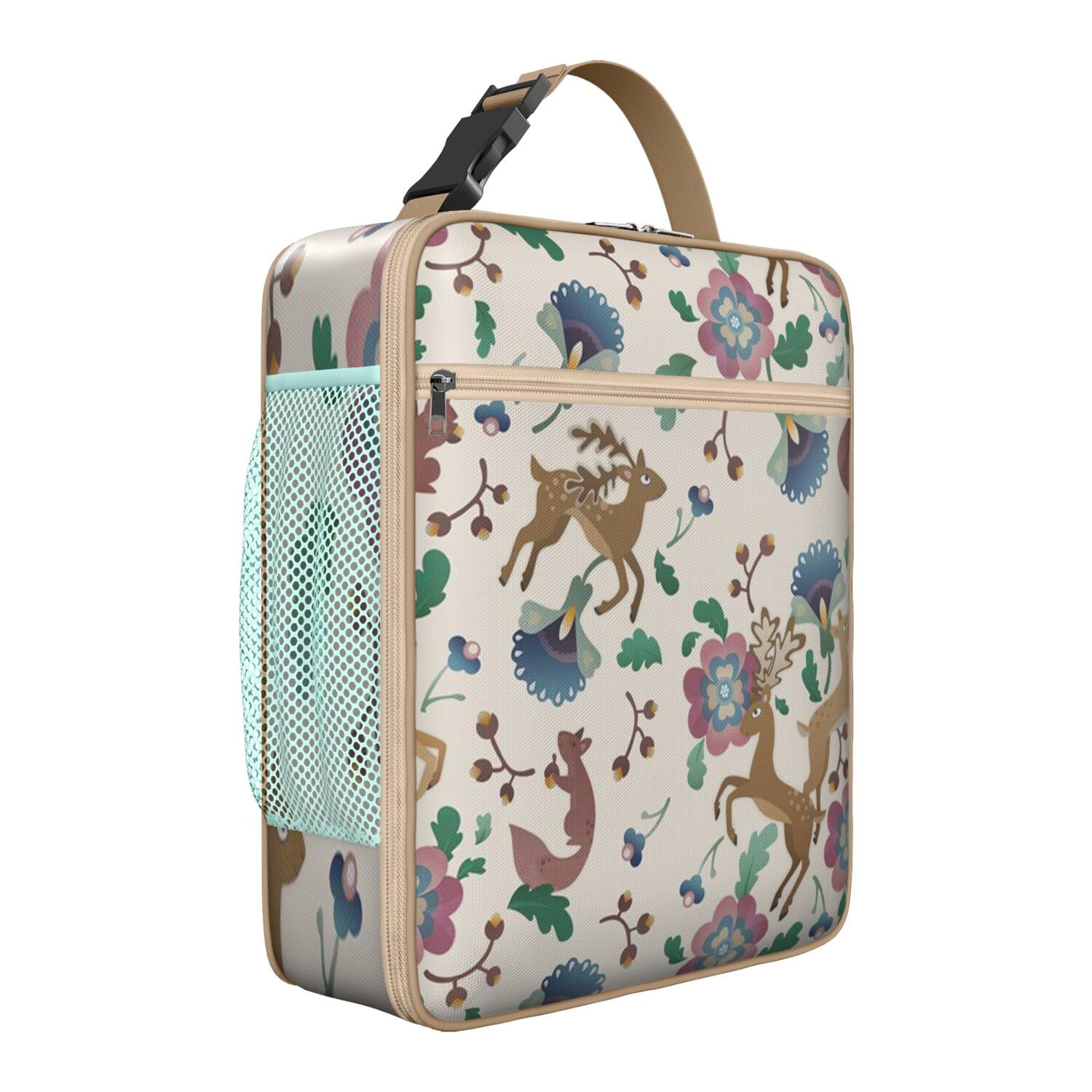 Reusable Small Lunch Box with Artistic Deer & Enchanted Forest Design ...