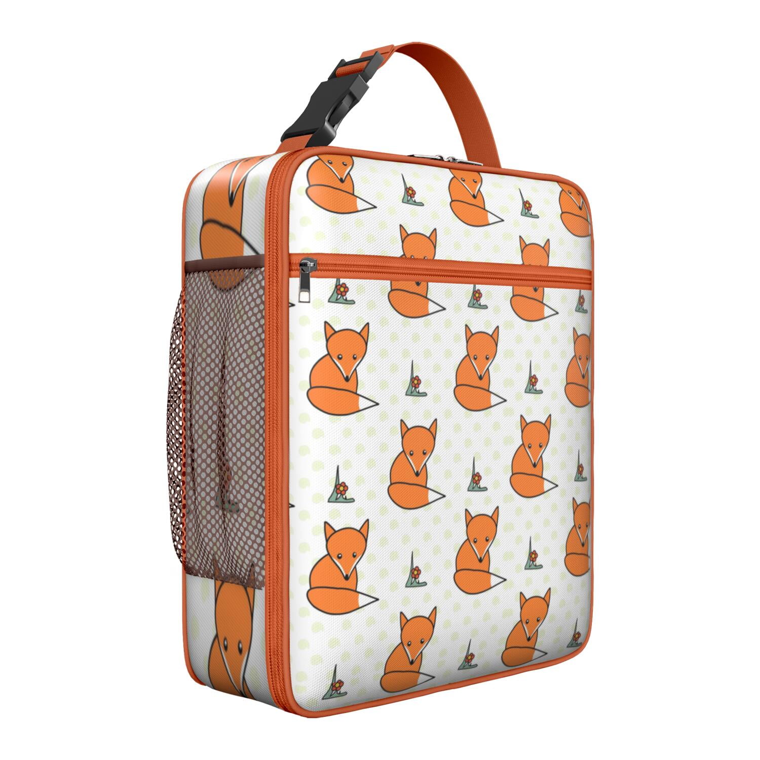 Reusable Small Lunch Box – Cute Watercolor Fox, Boho Vintage Animal ...
