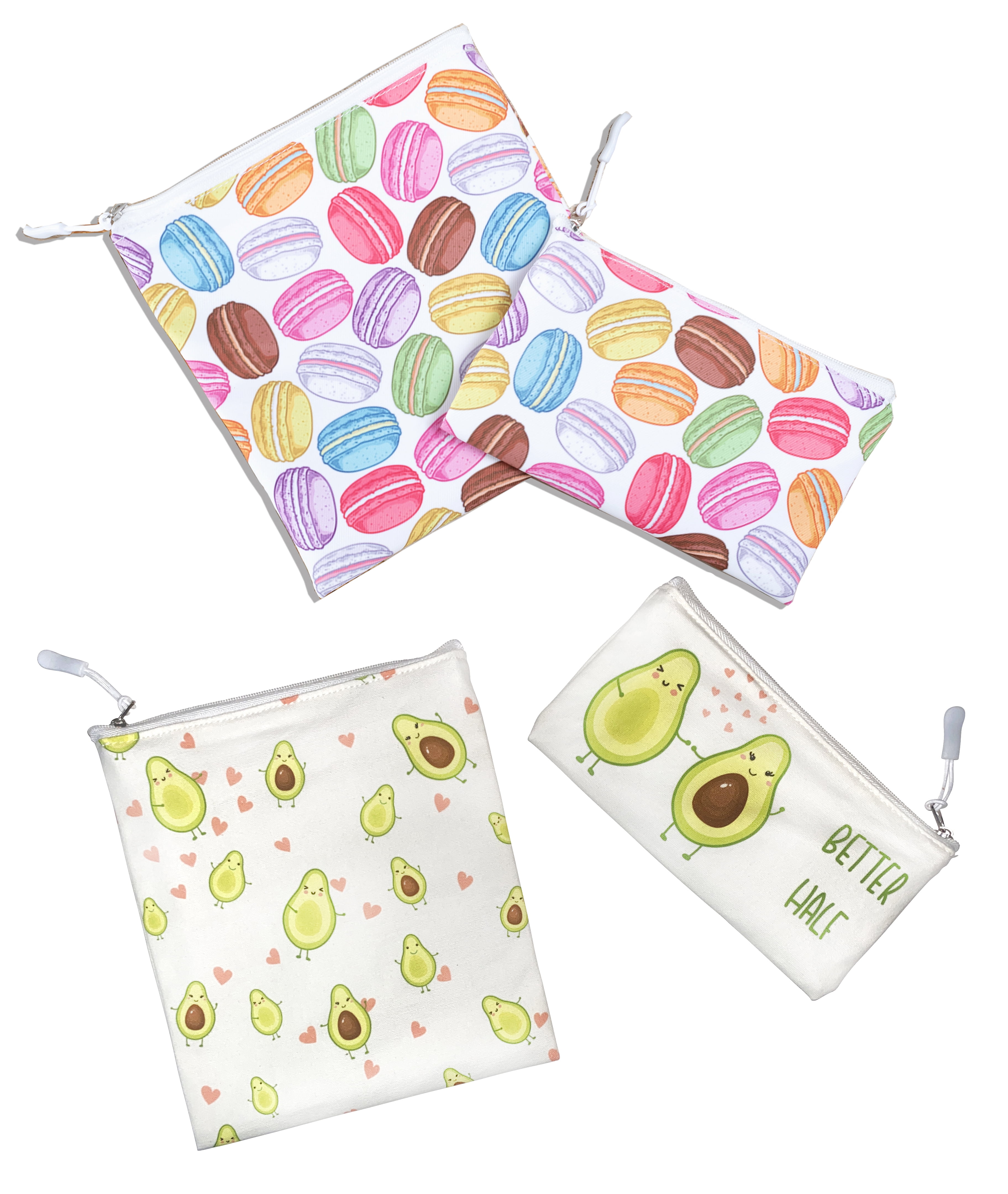 Reusable Snack Bags by Wolla - 100% Cotton Exterior, Food-Grade ...