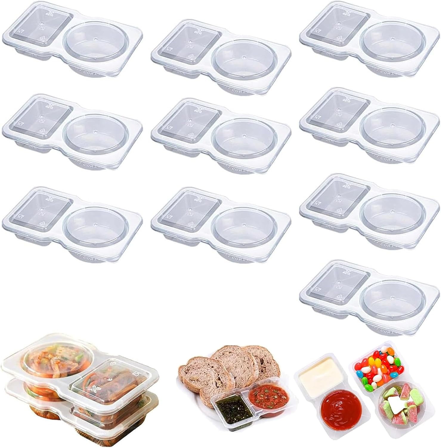 Reusable Snack Containers for Kids,Individual Snack Containers with ...