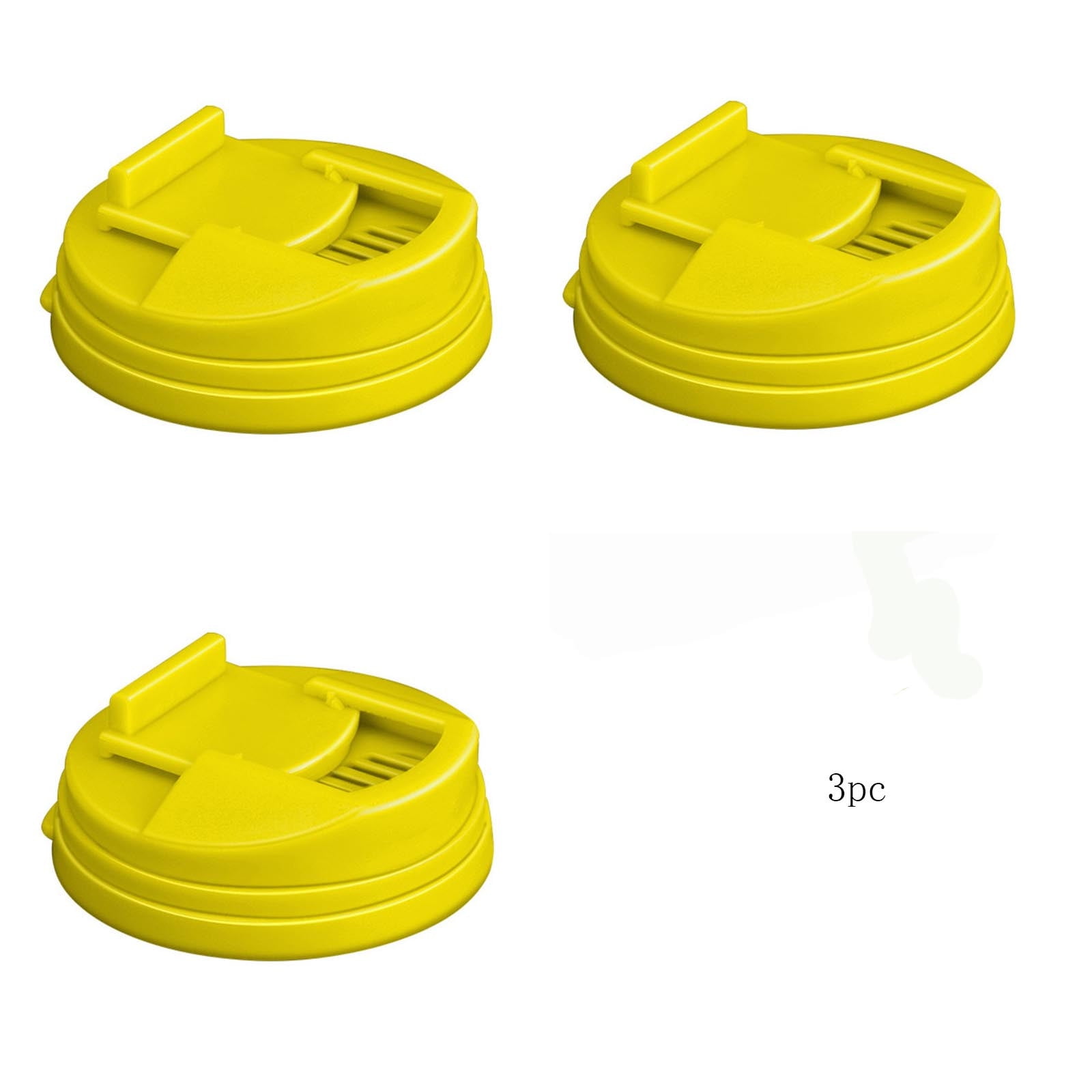 Reusable Soda Can Lids, 3-Pack Plastic Drink Covers, Leakproof ...