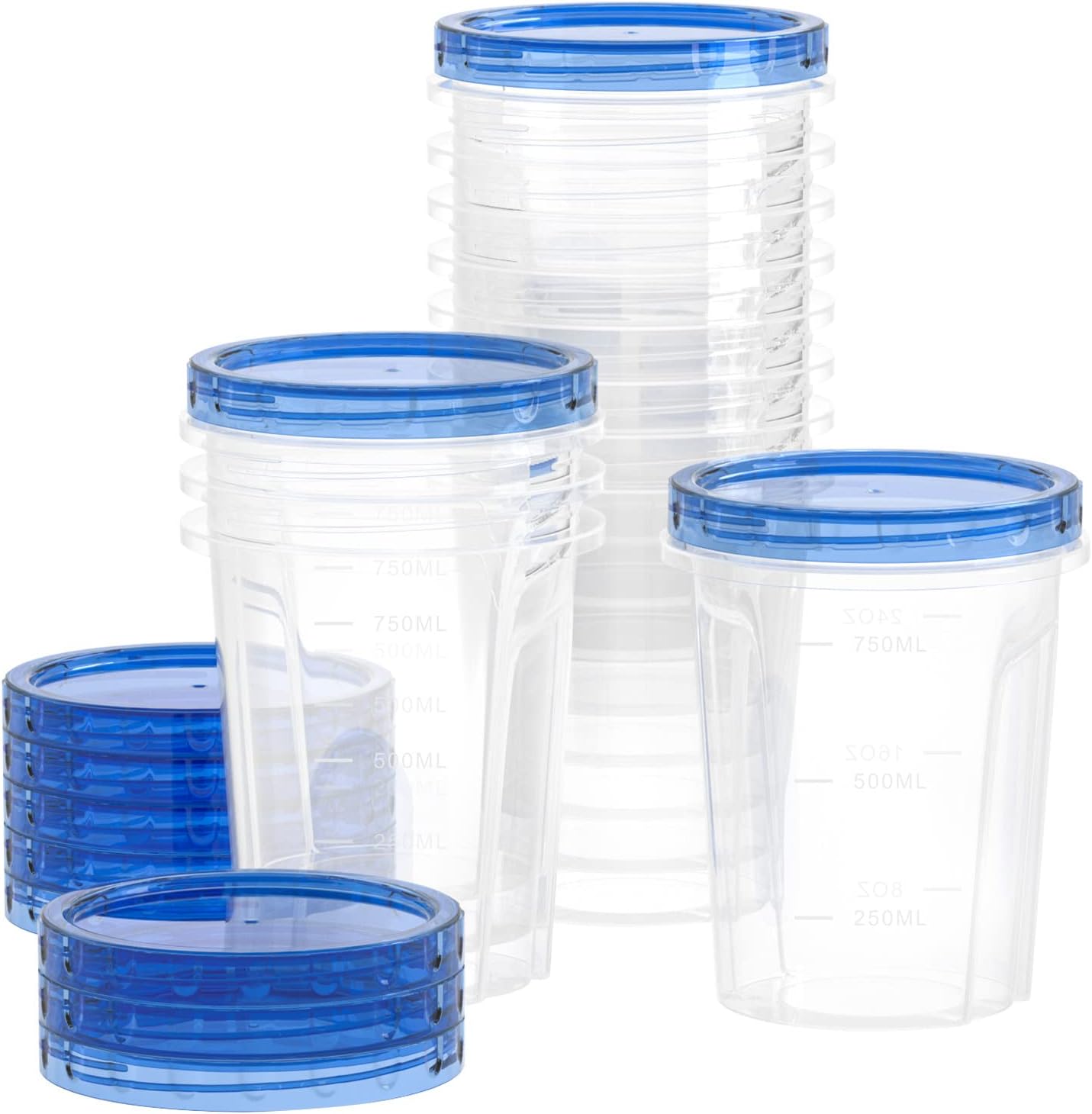 Reusable Soup Containers with Airtight Twist Top Lids, Versatile BPA ...