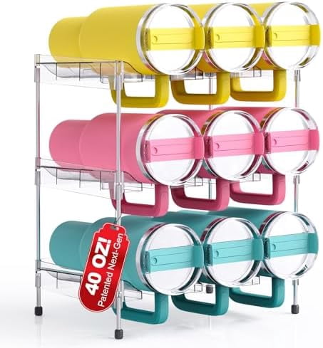 Reusable Stackable with Handle Compartment Water Bottle Tumbler ...