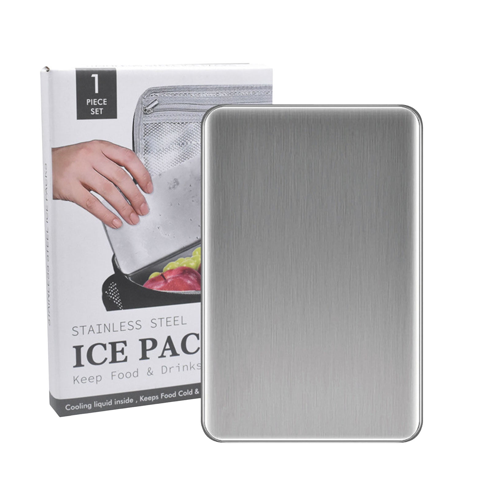 Reusable Stainless Steel Ice Packs for Lunch Boxes, Metal Cool Ice Pack ...