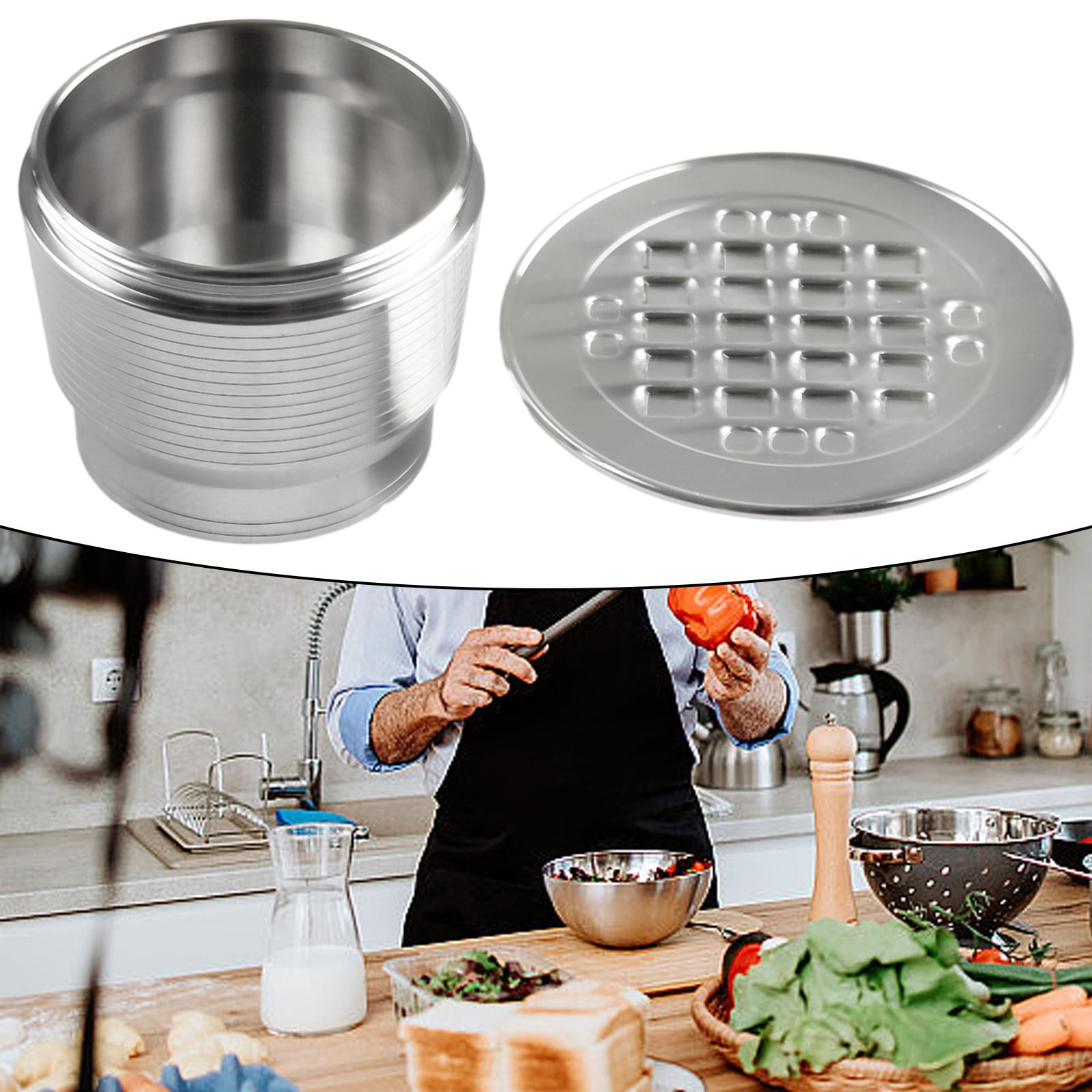 Reusable Stainless Steel Metal Coffee Capsules Pods for Filter Pods ...