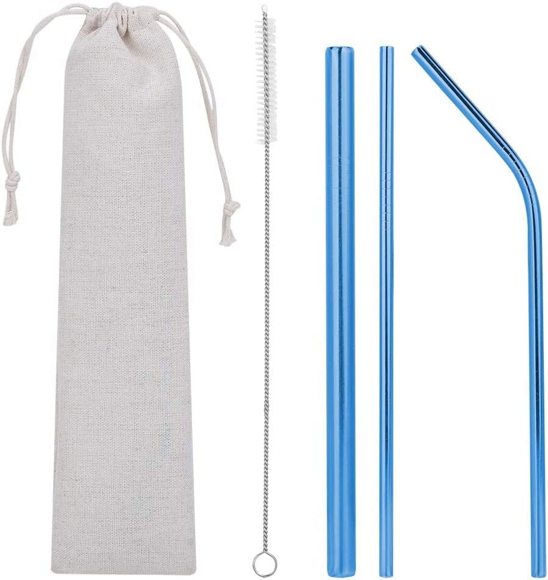 Reusable Stainless Steel Metal Straws, Stainless Steel Straw Portable ...