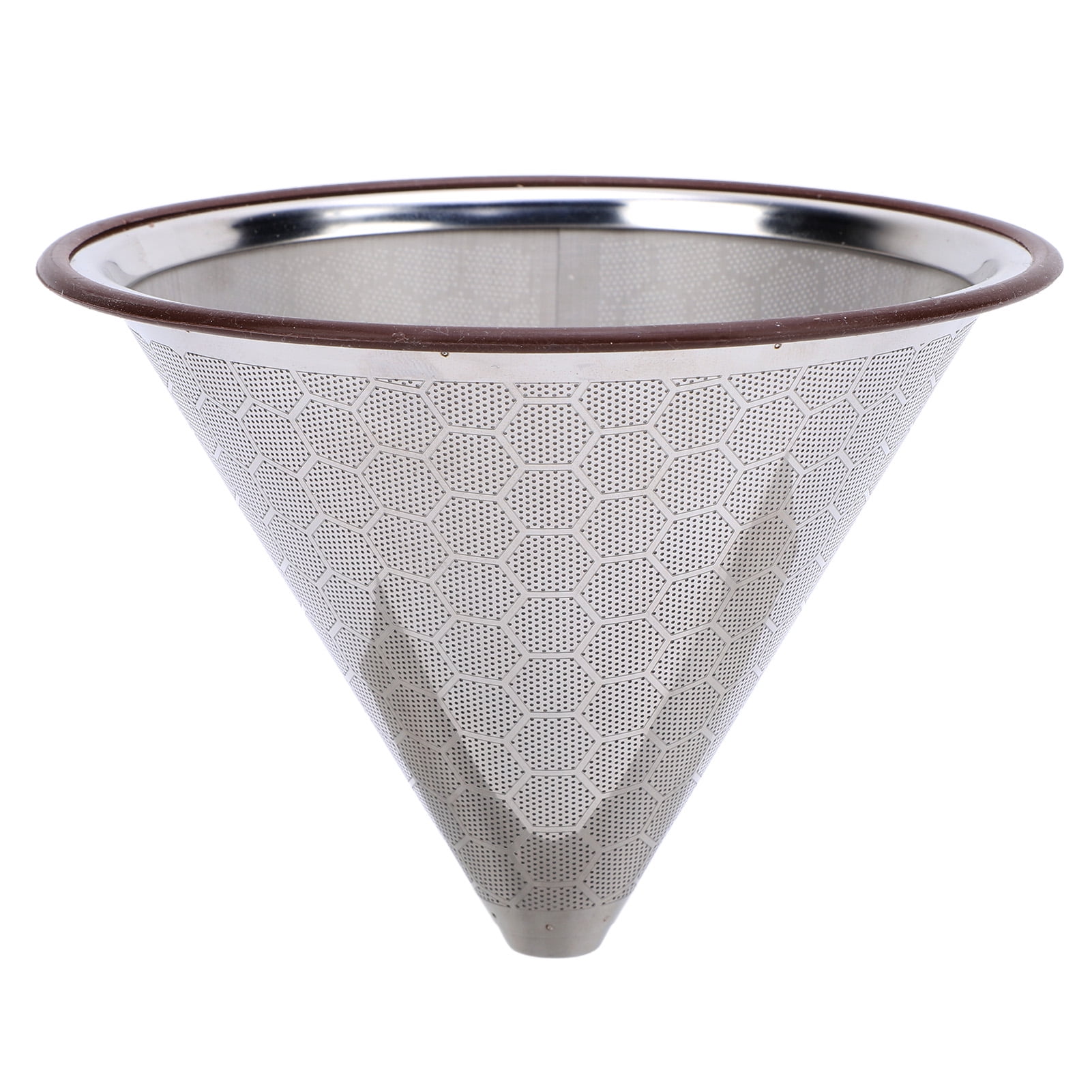 Reusable Stainless Steel Pour Over Coffee Dripper Paperless Cone Filter ...