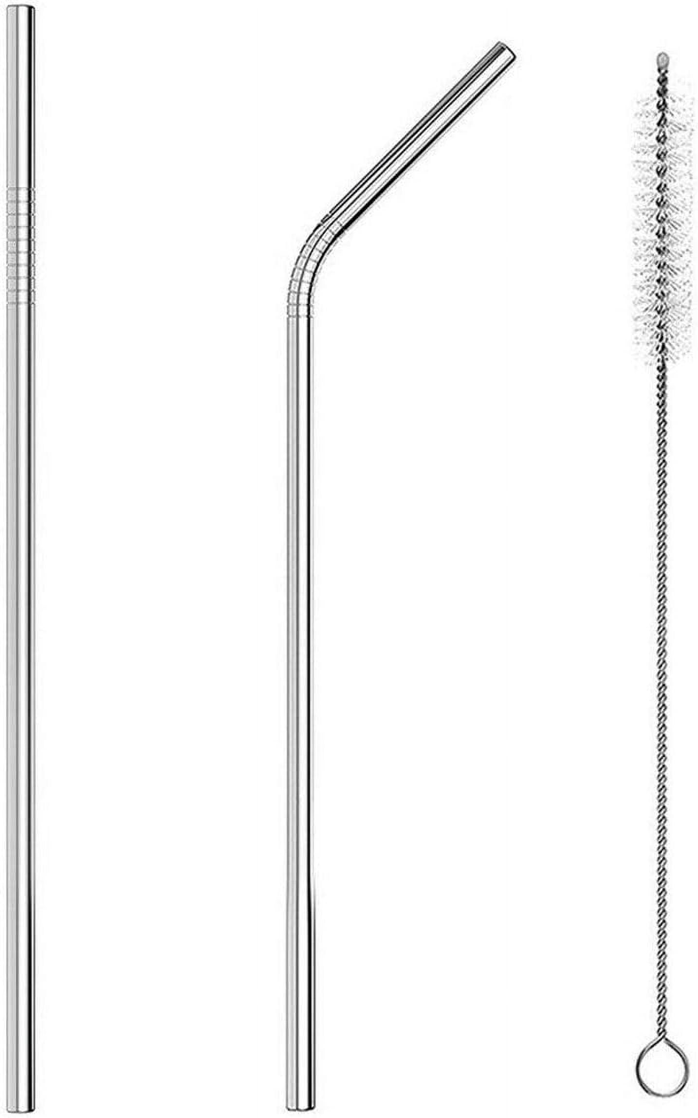 Reusable Stainless Steel Straws Full Variety Metal Unbreakable Drinking ...