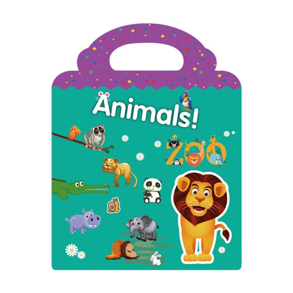 Reusable Static Sticker Books PVC Cute Window Clings for Kids ...