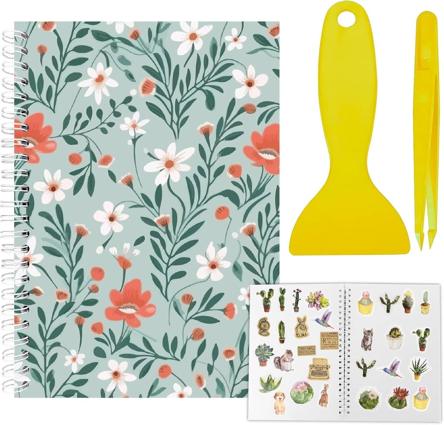 Reusable Sticker Book Sticker Flower Plant Collecting Book Album A5 ...