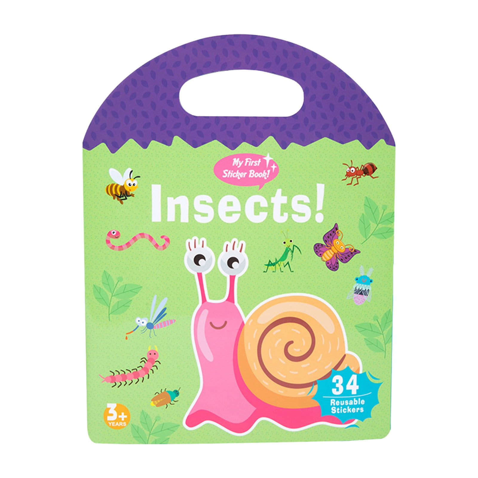 Reusable Sticker Books for Toddlers 2-4 Years, Stickers Books for Kids ...