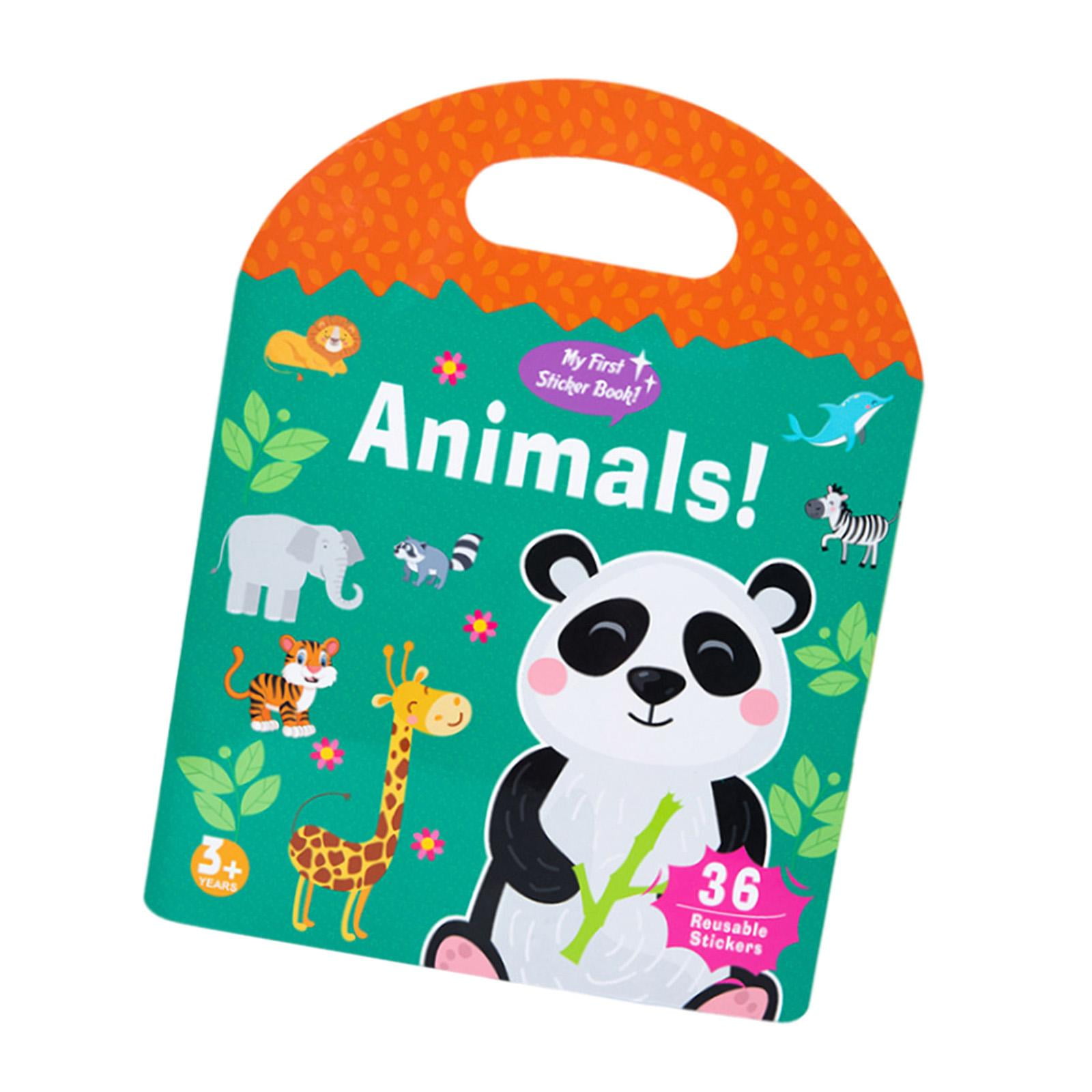 Reusable Sticker Books for Kid, Cute Stickers Book for Toddlers Age 2-4 ...