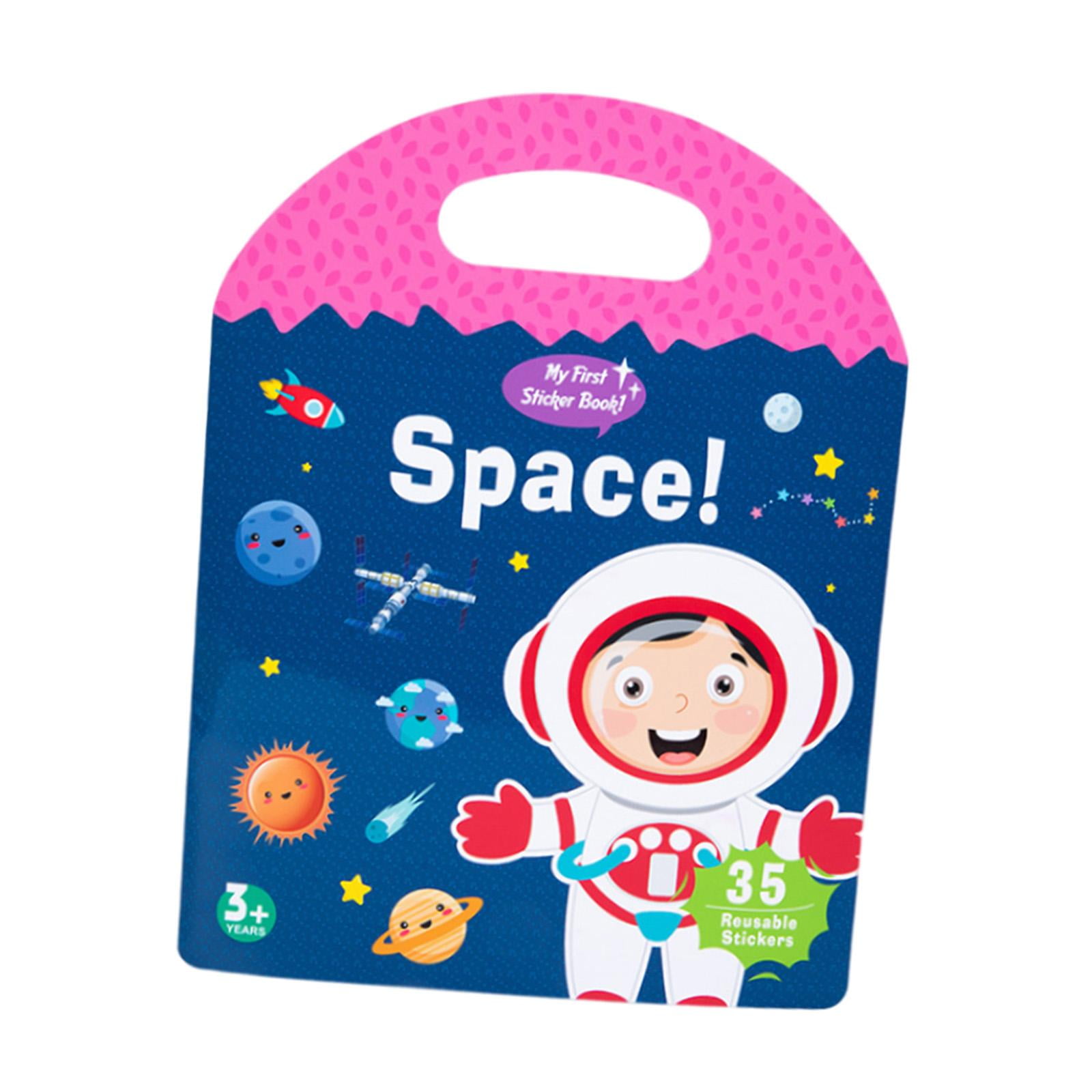 Reusable Sticker Books for Kid, Cute Stickers Book for Toddlers Age 2-4 ...