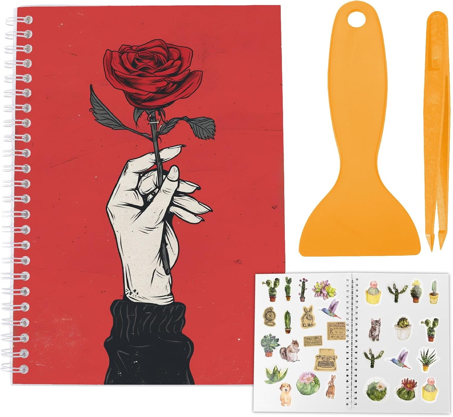 Reusable Sticker Storage Book A5 with Tweezer and Scraper Blank ...