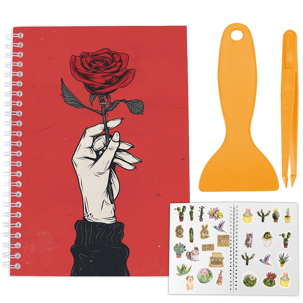 Reusable Sticker Storage Book A5 with Tweezer and Scraper Blank ...
