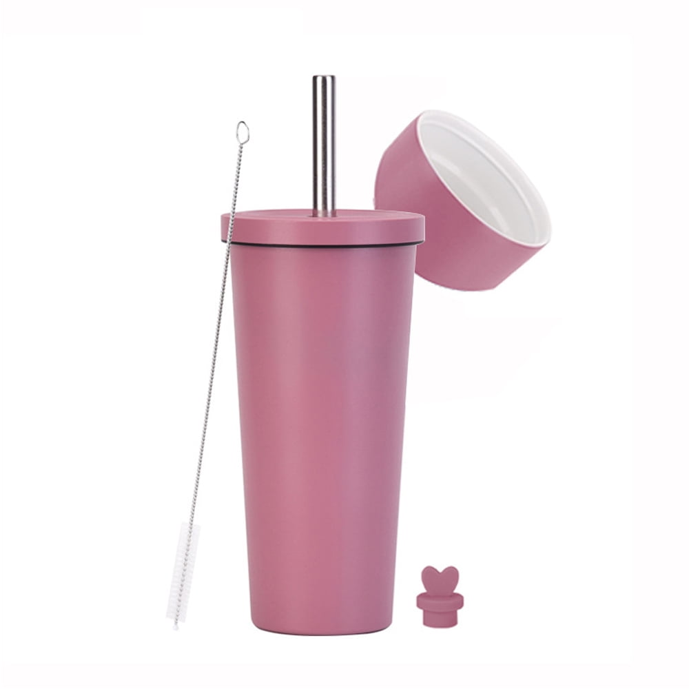 Reusable Straw 710ml Thermos cup with Lid and Straw - Walmart.com
