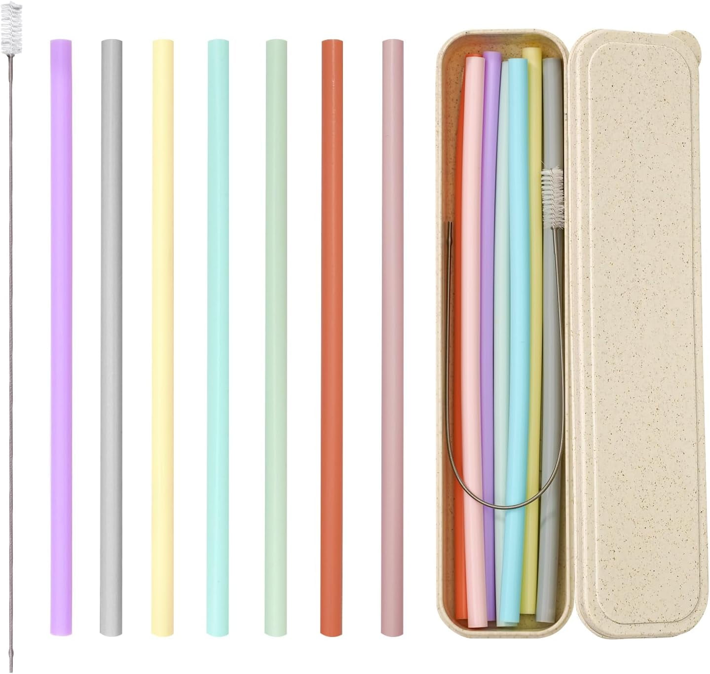 Reusable Straw with Case - Dishwasher Safe ECO-Friendly BPA Free Travel ...