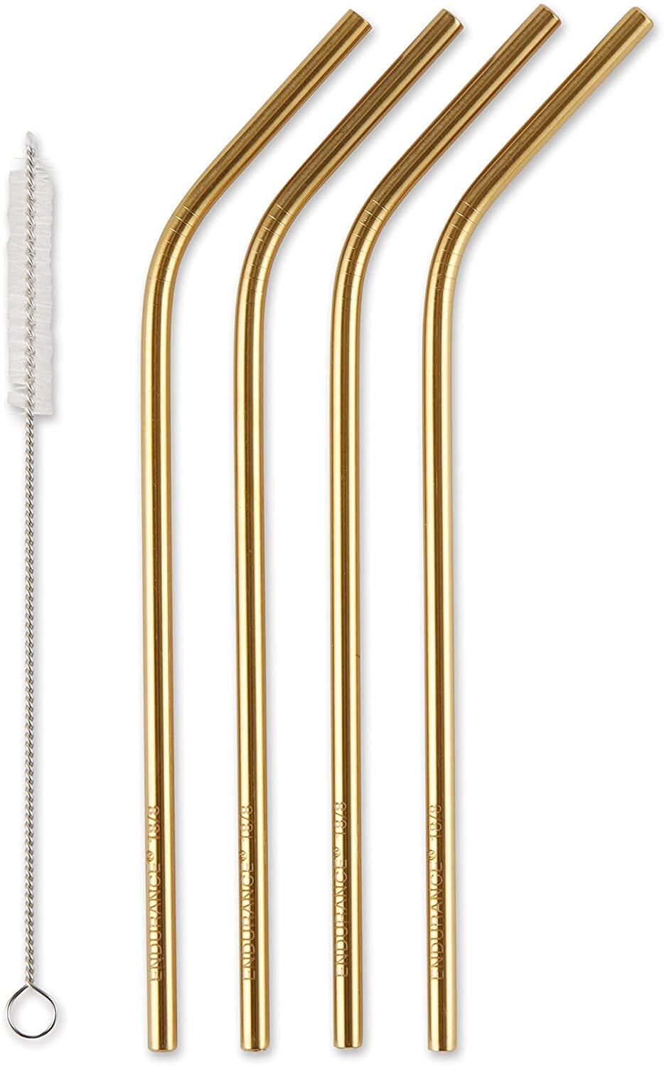 Reusable Straw Set Dishwasher Safe, 8.5 Inch, 4 Piece, Stainless Steel ...