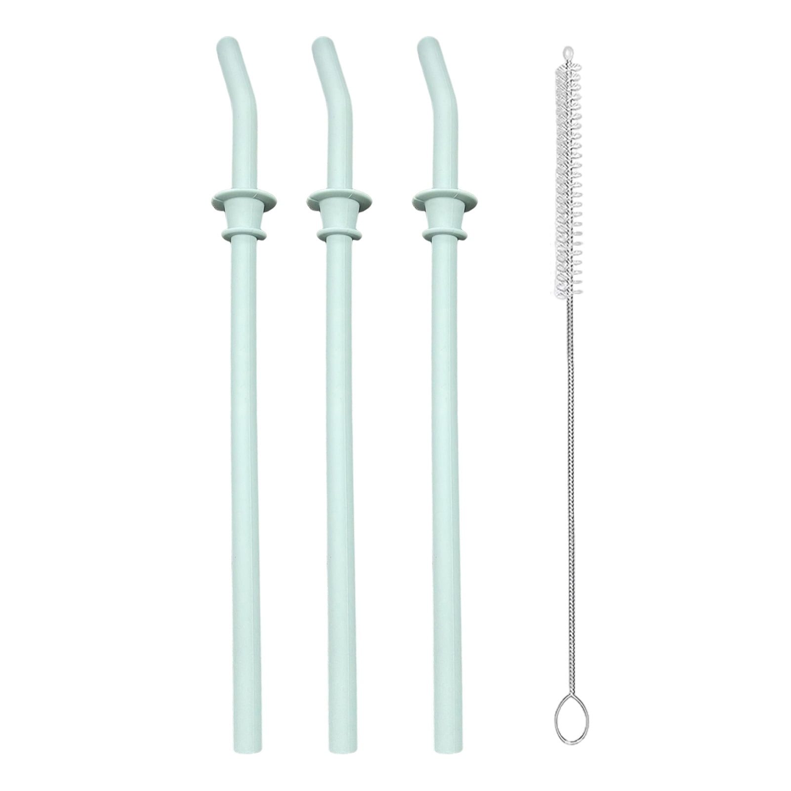 Reusable Straw Set with Brush Silicone Straw Replacement for Flask 3pcs ...