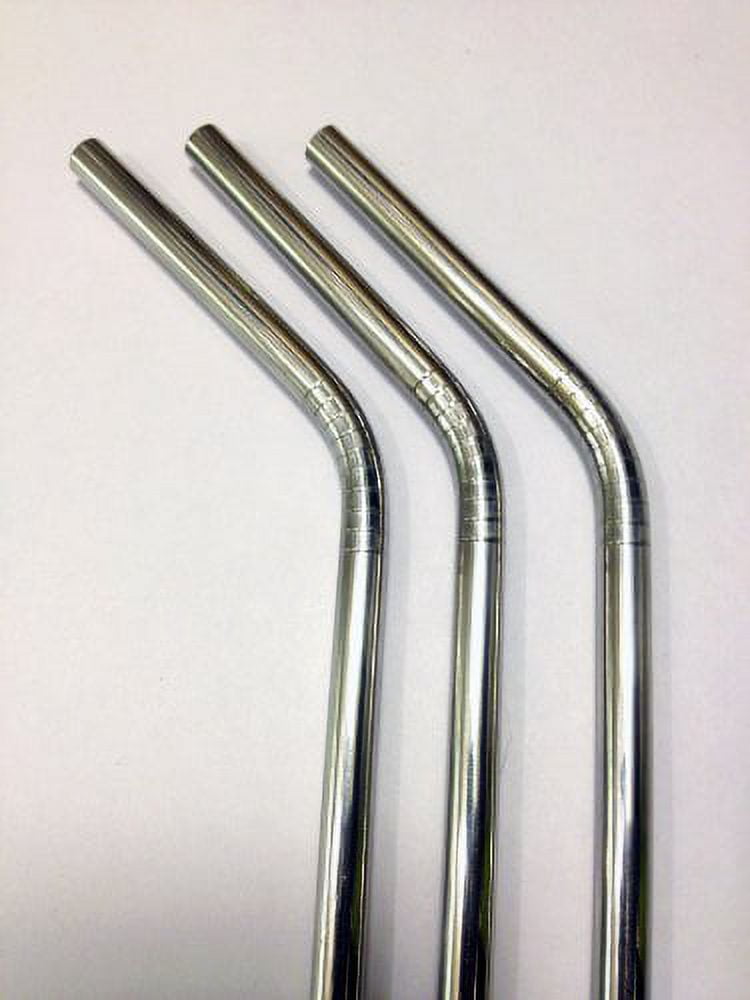Reusable Straws - Stainless Steel Drinking - Set of 3 + Cleaner - Eco ...