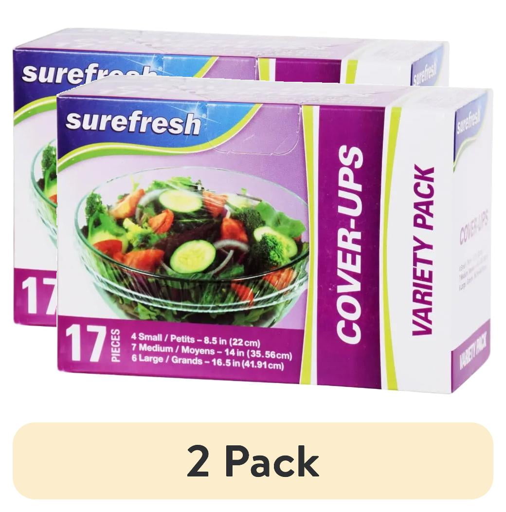 (2 pack) Reusable Stretch to Fit Food Covers 17 Piece Variety Pack ...