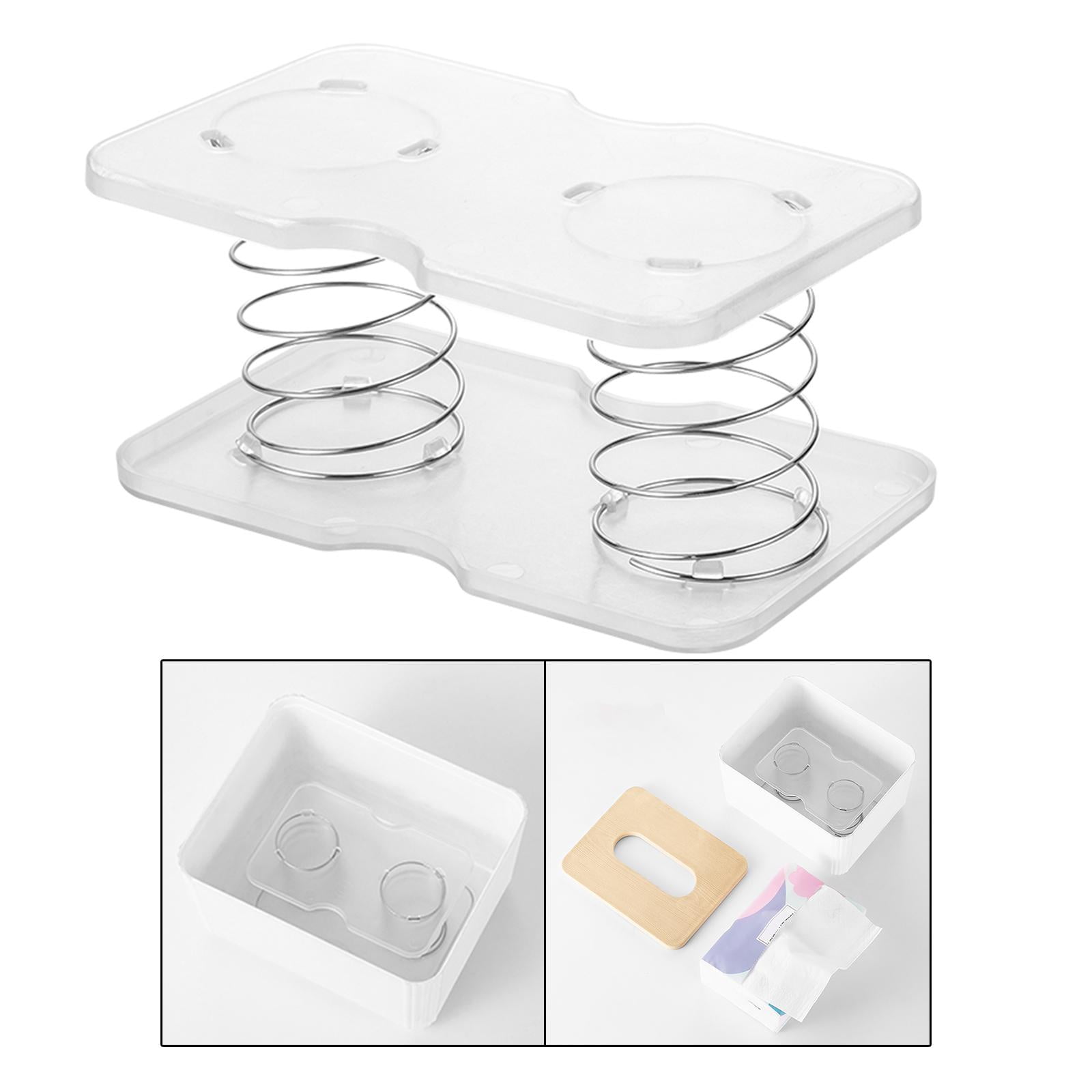 Reusable Tissue Box Spring Support Tissue Holder Spring Tissue Box ...
