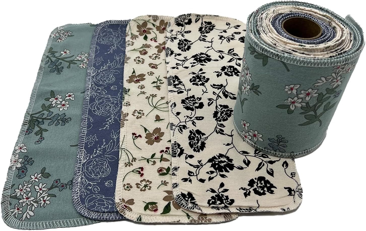 Reusable Toilet Paper Towels 20 Count Roll,Washable Cotton Cloth Paper ...