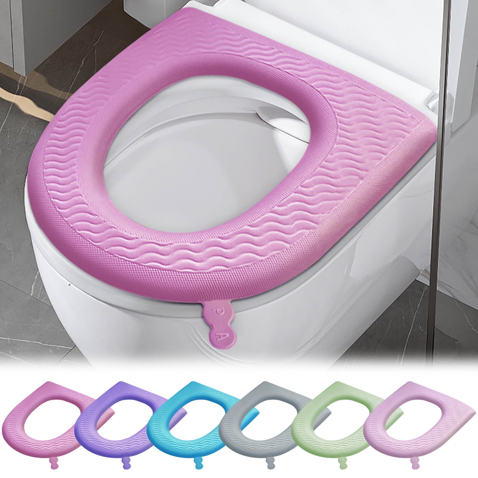 Reusable Toilet Seat Cover for Adults & Kids, Portable Hygienic Toilet ...