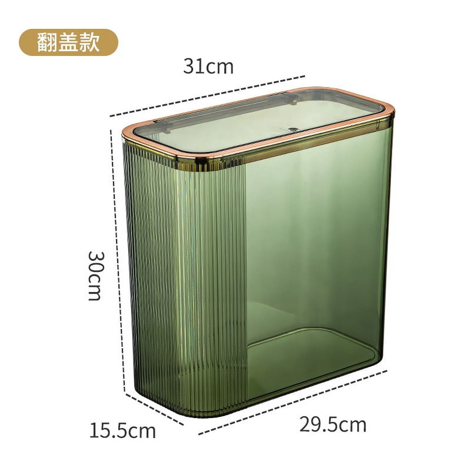 Howooi Reusable Trash Can Garbage Container Bin with Lid for Kitchen ...