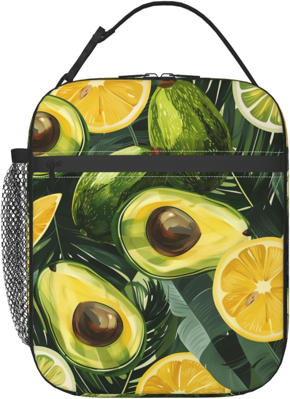 Reusable Tropical Avocado Lunch Box for Women Adult, Insulated Cute ...