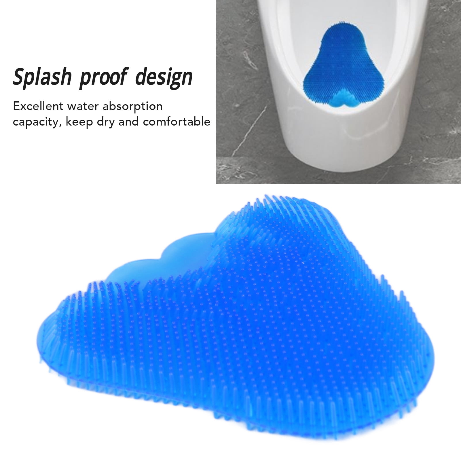 Reusable Urinal Screen Mats, 10 Blue Pads, ,Proof, Hygienic Bathroom ...