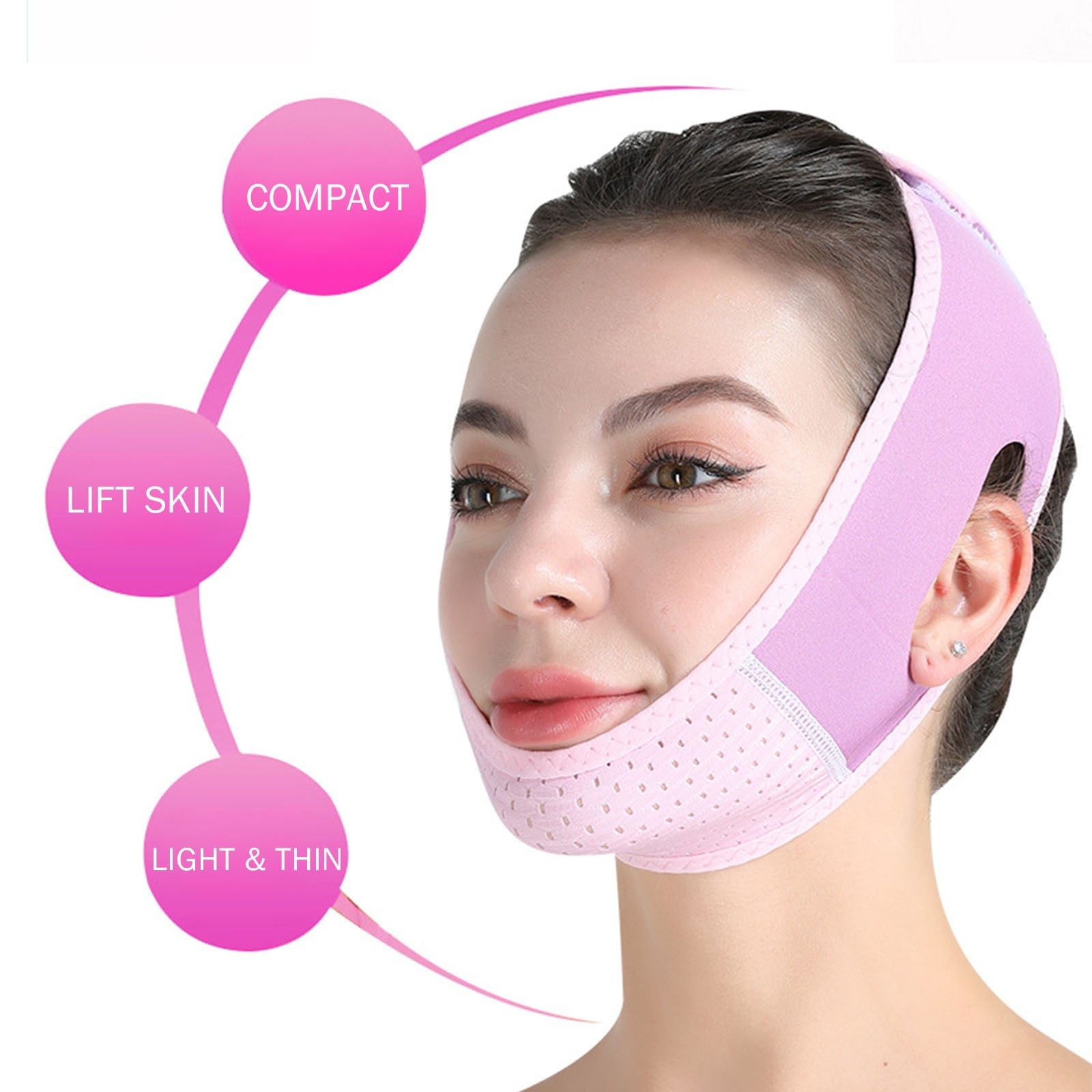 Reusable V Line Lifting Face Guard Double Chin Reducer Chin Strap Face ...
