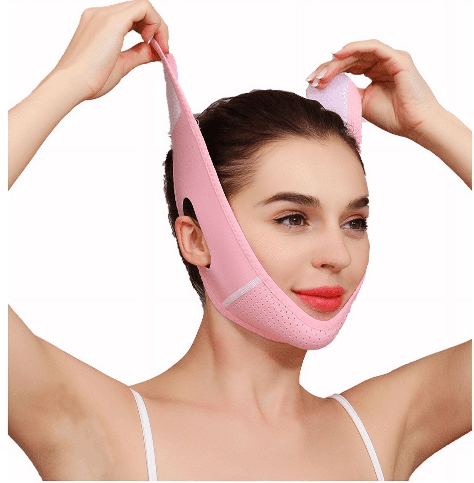 Reusable V Line Mask - Double Facial Slimming Strap, Face Lifting Belt ...
