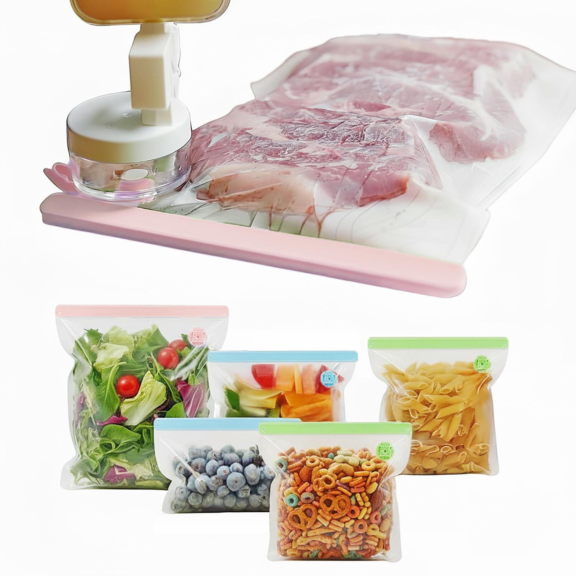 ® Reusable Vacuum Seal Bags 6-Pack – BPA-Free Sous Vide & Freezer Bags ...