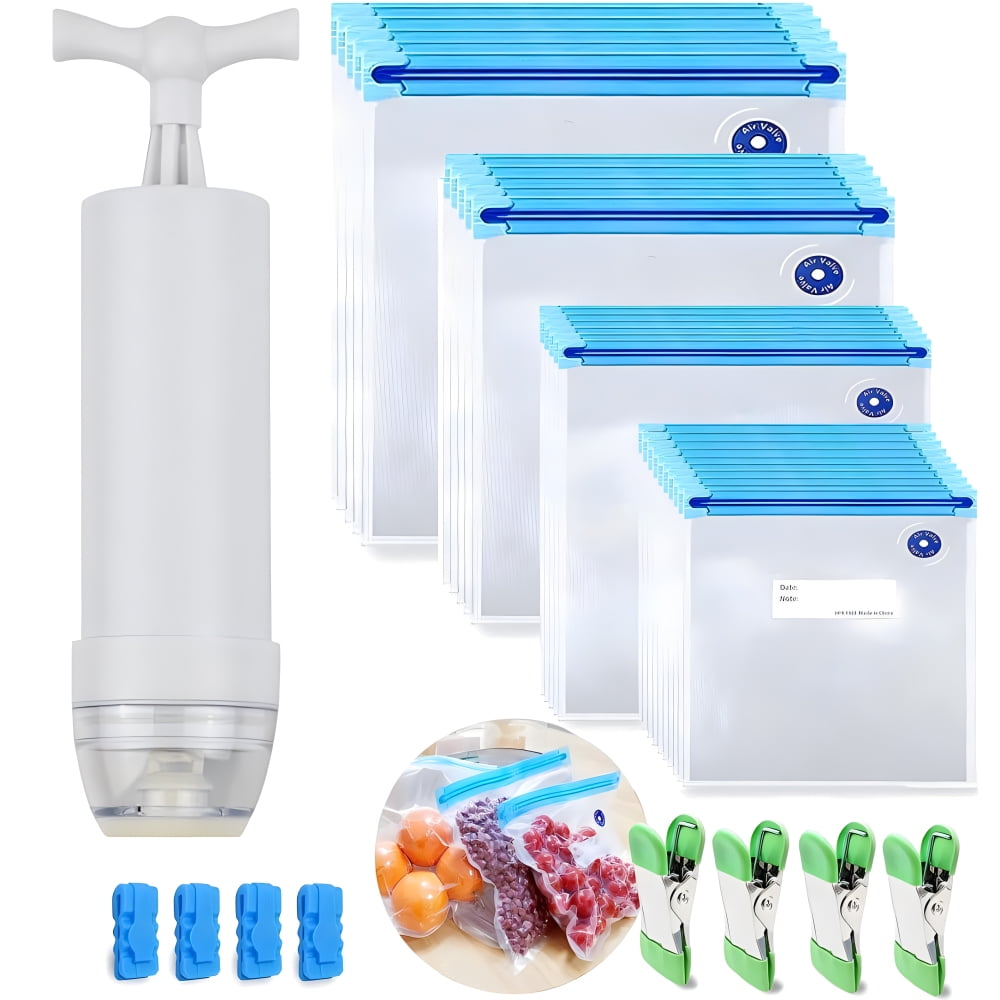 Reusable Vacuum Sealer Bags For Everyday Use, Air Valve Technology ...