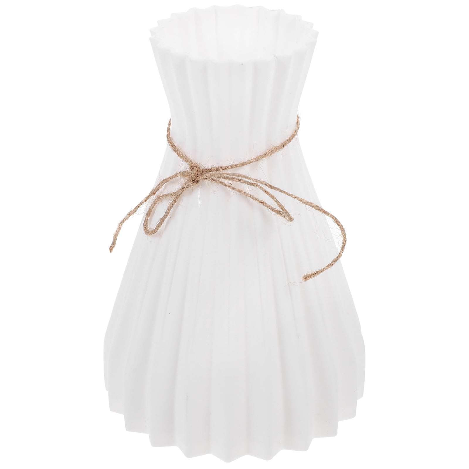 HOMEMAXS Elegant White Plastic Vase for Home Use and Stylish 1 Piece ...