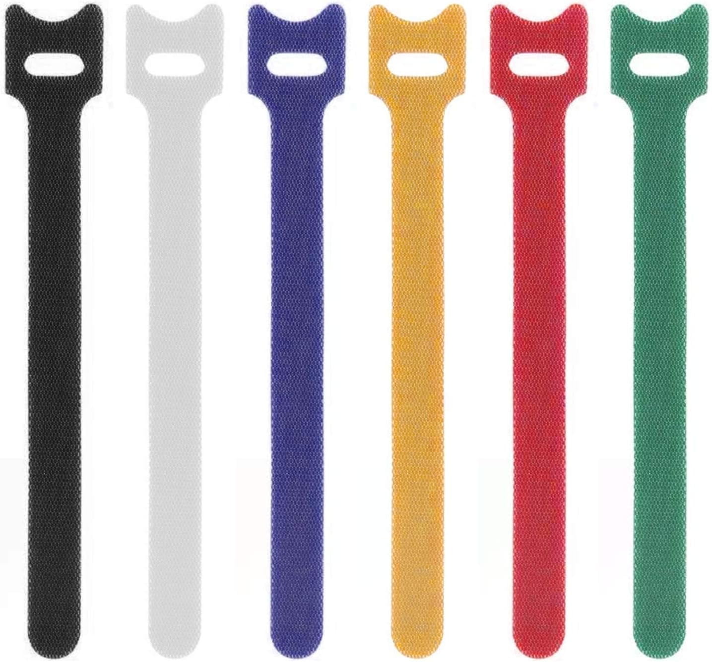 Reusable Velcro Ties, 60 Pcs Velcro Cable Straps, Adjustable Velcro ...