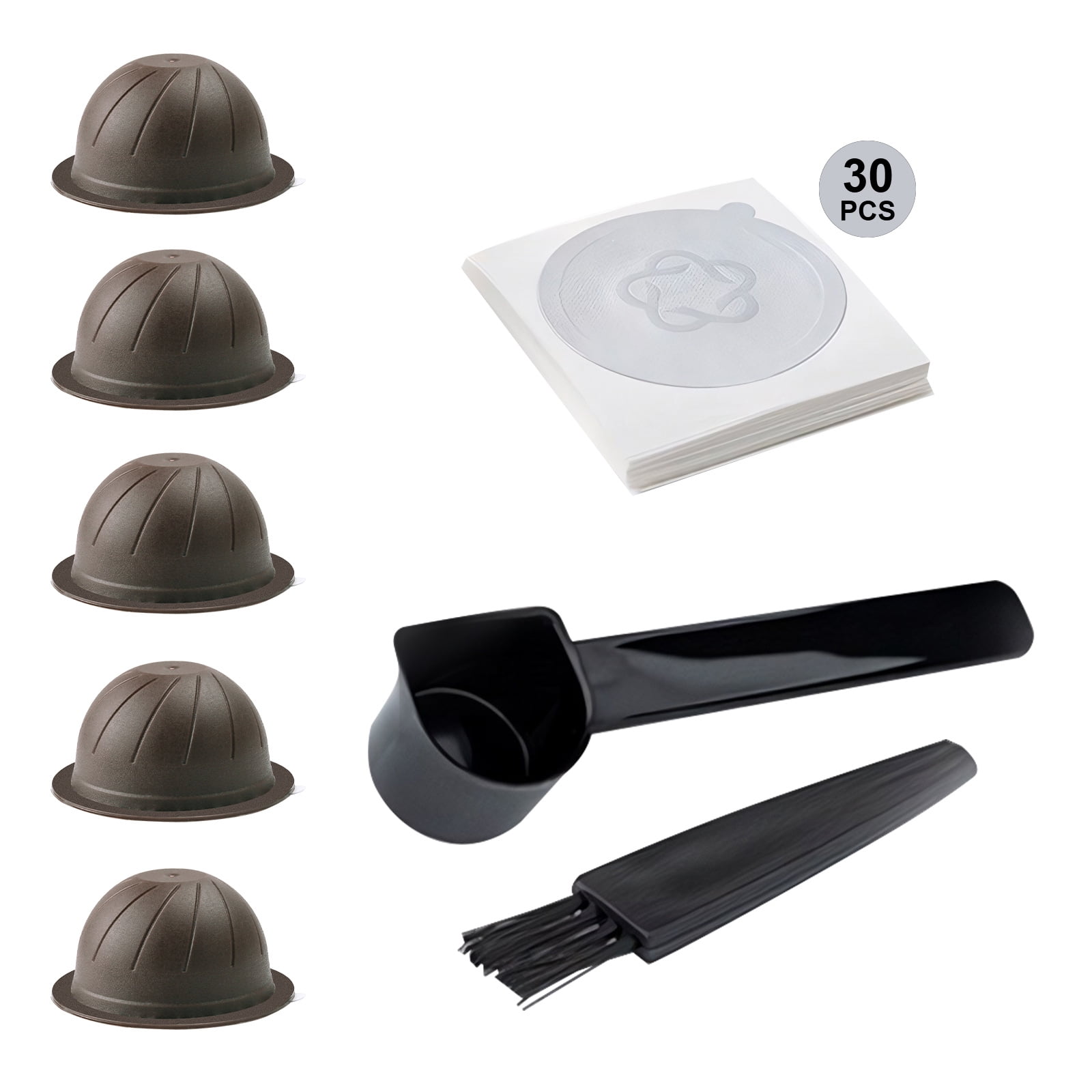 Reusable Vertuo Capsule Kit for Reusable Nespresso Pods with 30 Pcs ...