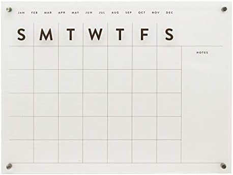 Reusable Wall Calendar, Clear Monthly Wall Mounted Calendar,Month ...