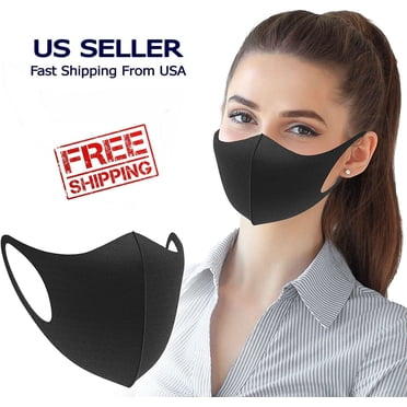 Thin, 1 Layer Reusable & Washable Water Resistant Face Mask for Adults ...