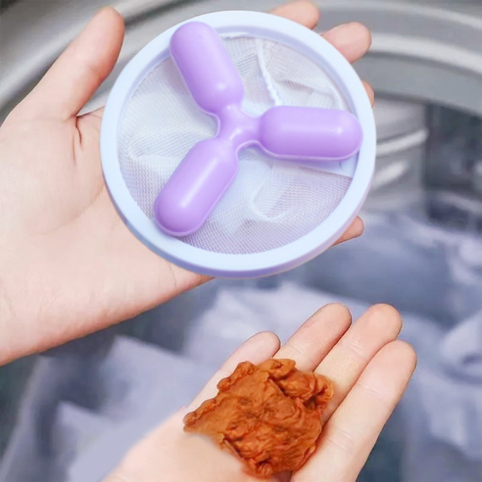 Reusable Washing Machine Hair Catcher | Floating Lint Mesh Bag Filter ...