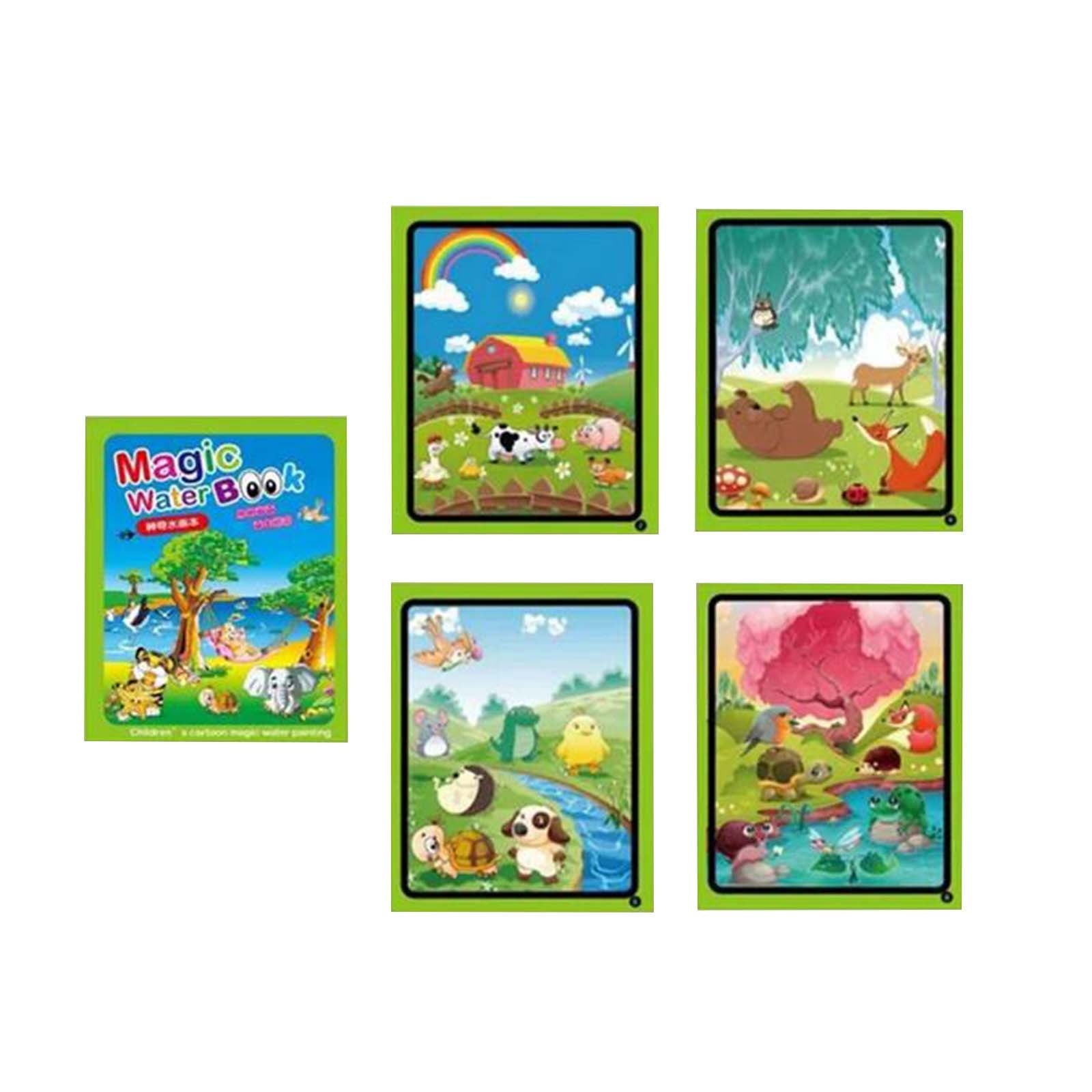 Reusable Water Coloring Books for Toddlers, Paint with Water Books,Mess ...