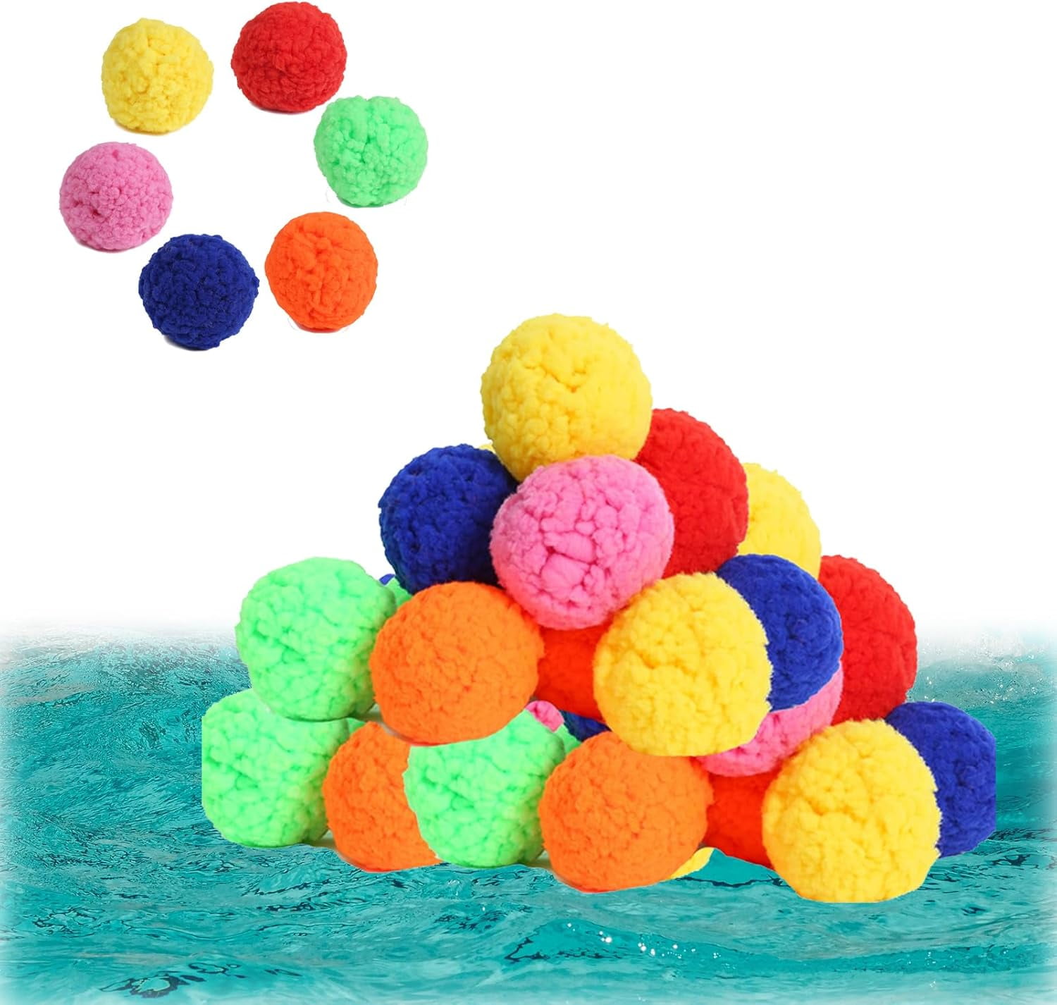 Reusable Water Sponge Balls, 2025 New Summer , for Pool and Pool Party ...
