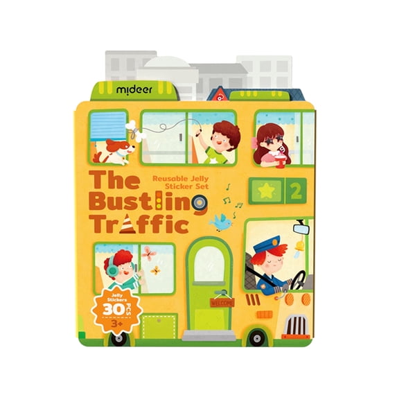 Mideer Traffic Sticker Activity Book - Walmart.com