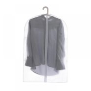 2Pack 50"Reusable Waterproof Suit Cover Clear Hanging Garment Storage ...