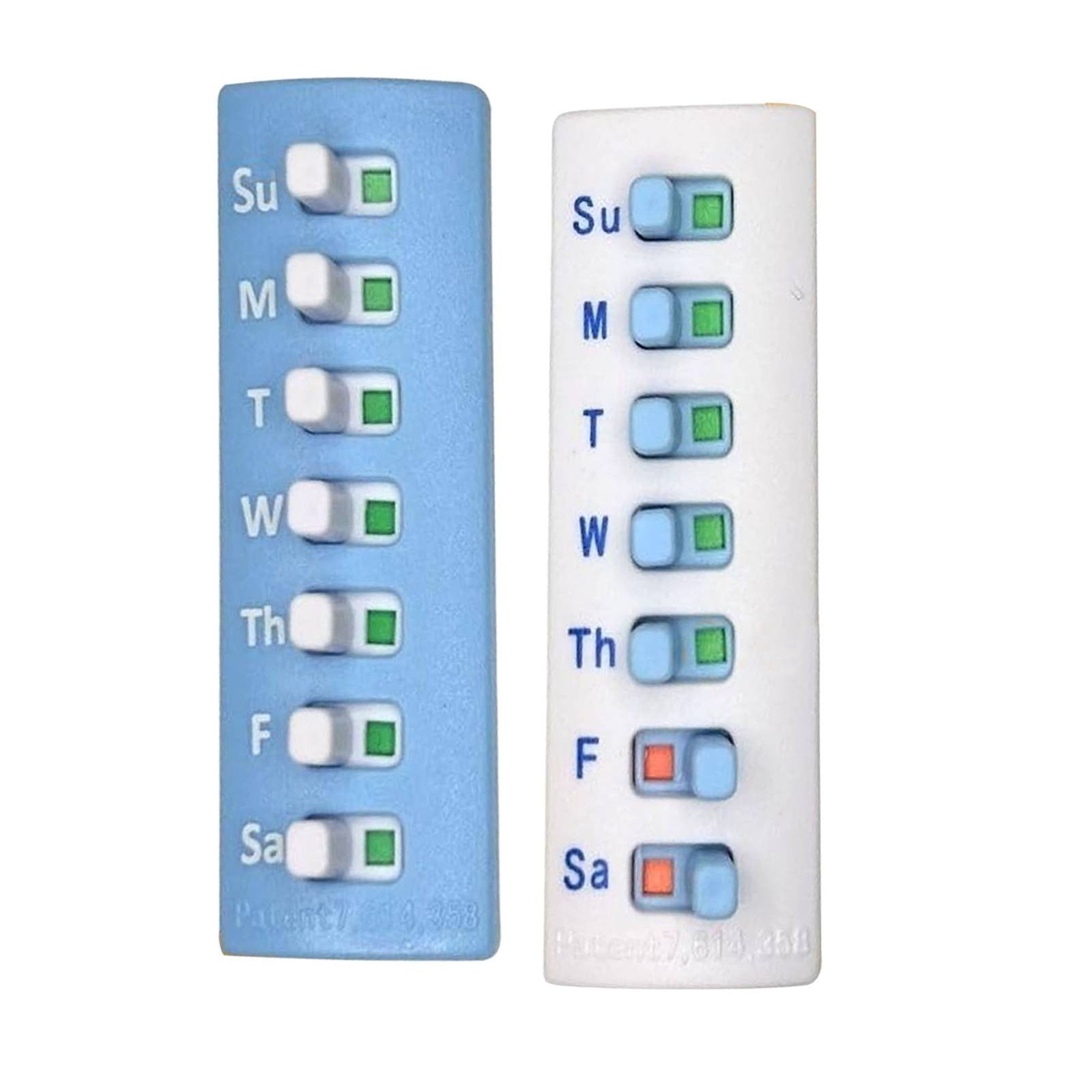 Reusable Weekly Pill Organizer with Removable Compartments, Daily ...