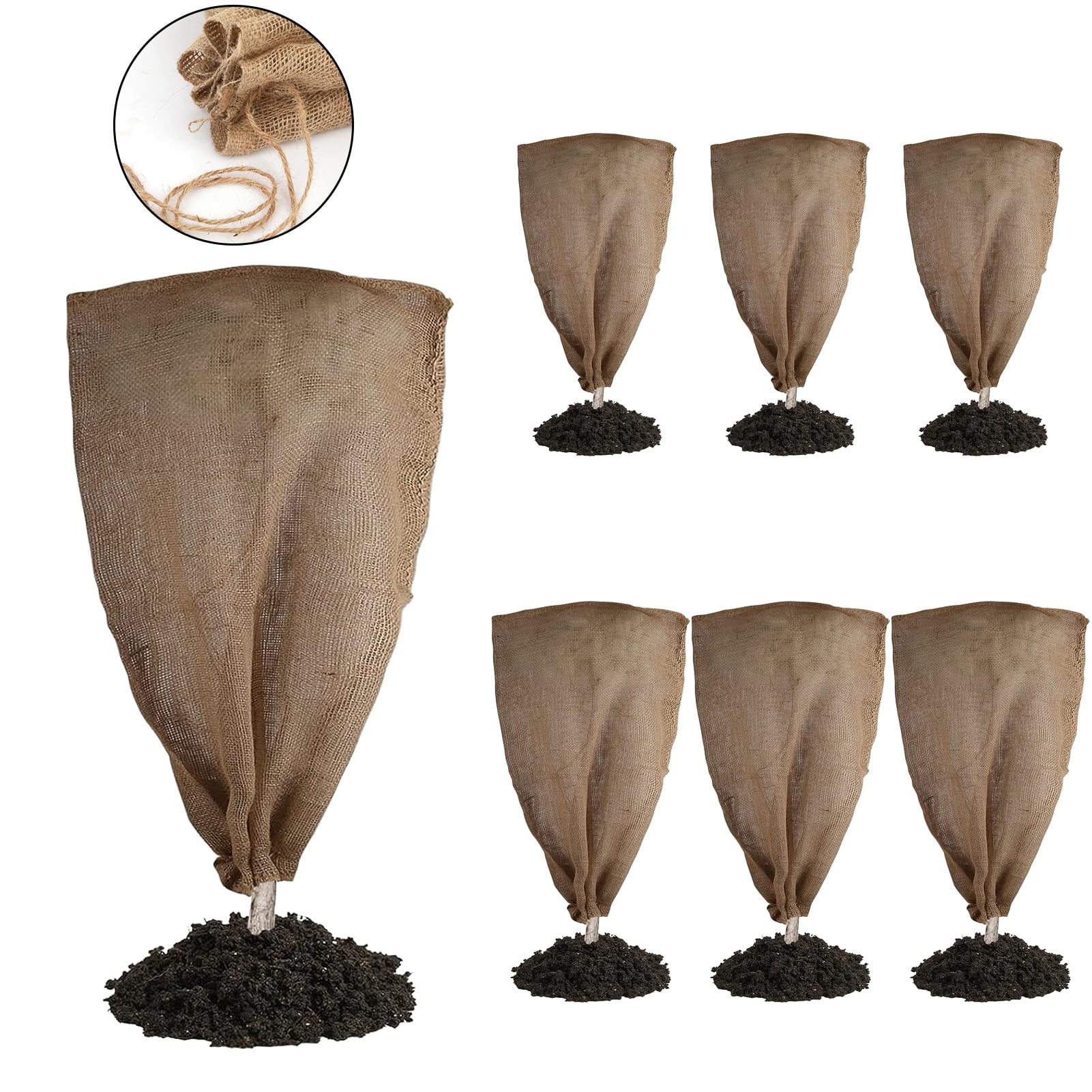 Reusable Winter Plant Covers – Drawstring Frost Protection Bags for ...