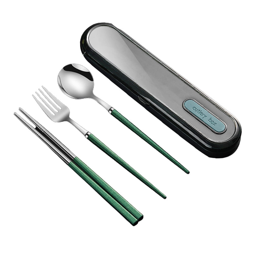 Reusable stainless steel travel cutlery, utensils set with case ...