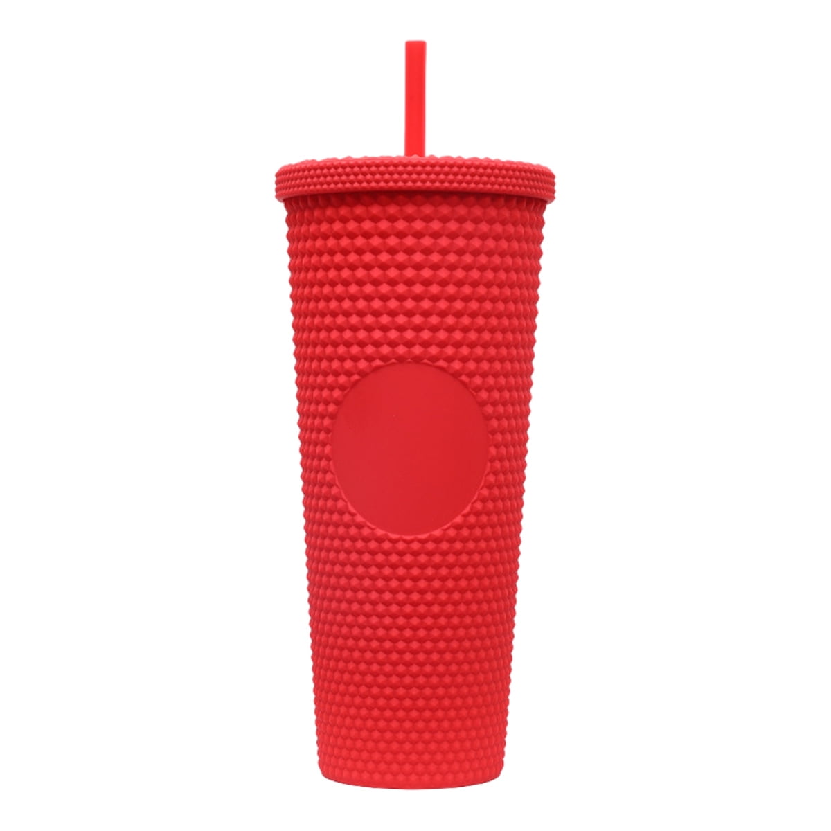 Reusable water cup with resealable cap-24 oz plastic water cup-red ...