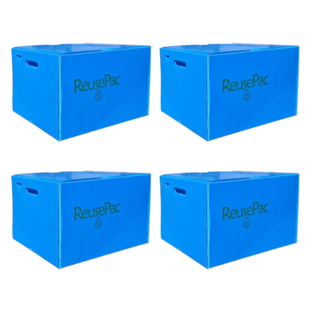 ReusePac 18x14x12in Blue 4 Pack Storage Boxes - Walmart.com
